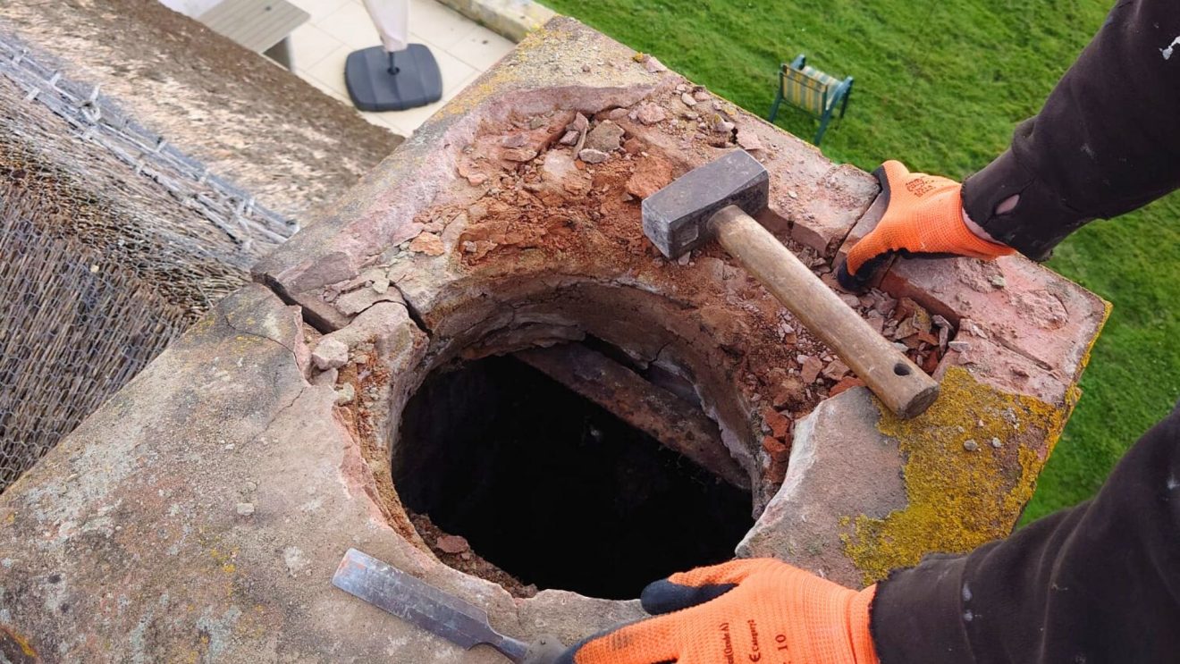 Chimney Stack Repair & Rebuild - Sandpits Heating Centre